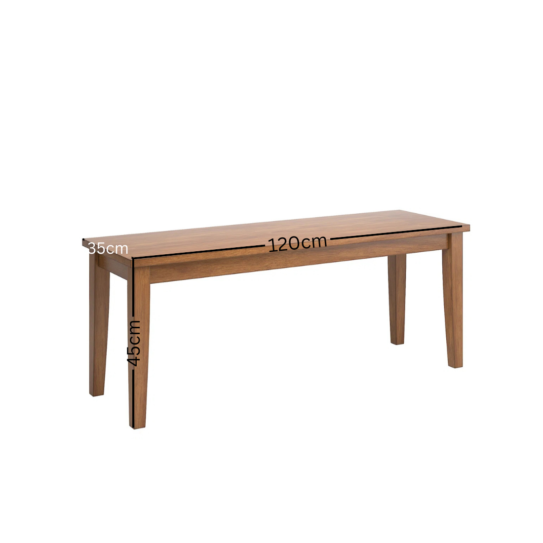 Carpentray 120cm Long Wooden Seating Bench (Brown) DLP-30 – Carpentray Home